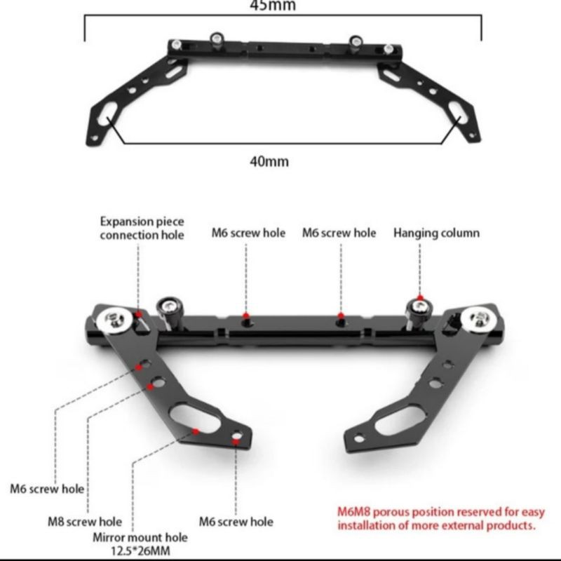 Jual Breket palang Stabilizer Stang MultiFungsi Nmax Turbo Neo Nmax old ...