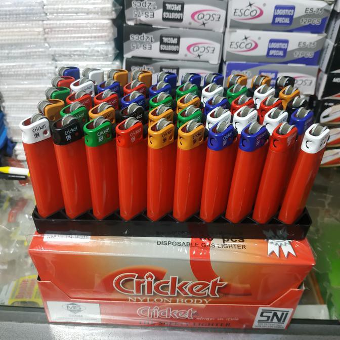 Jual Korek Api Cricket Standar Bodi Polos Khusus Sablon Promosi - Merah ...