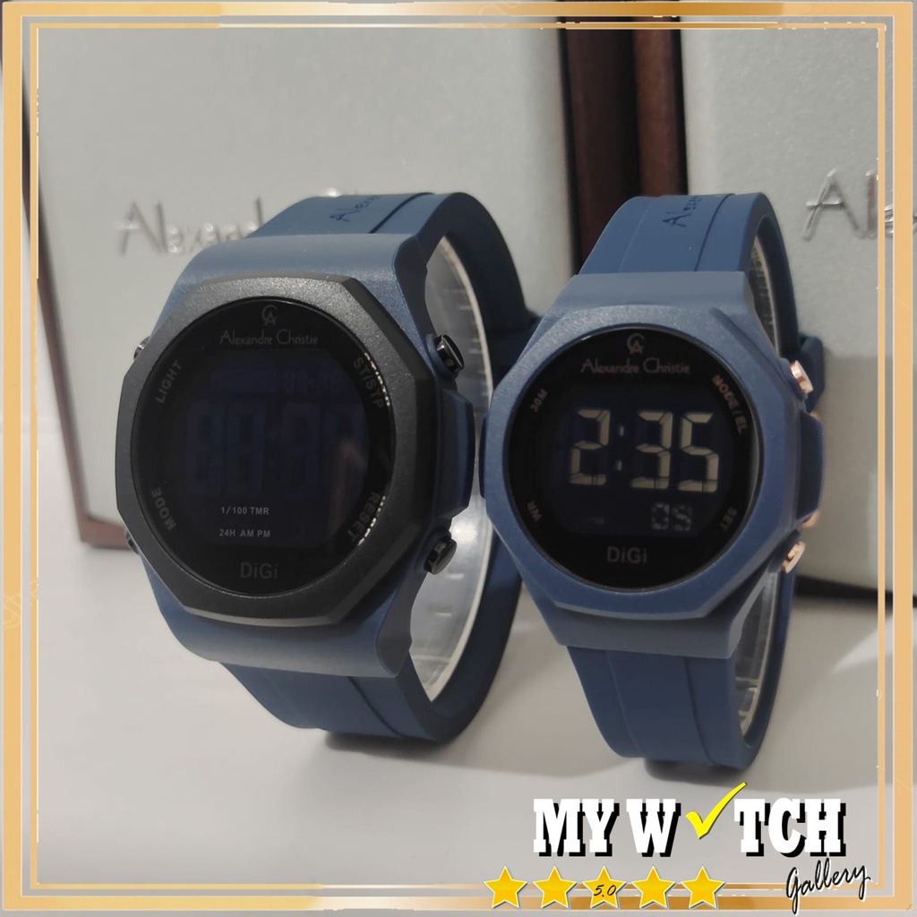 Jual Jam Tangan Alexandre Christie / Alexander Couple AC DIGITAL 9359 ...