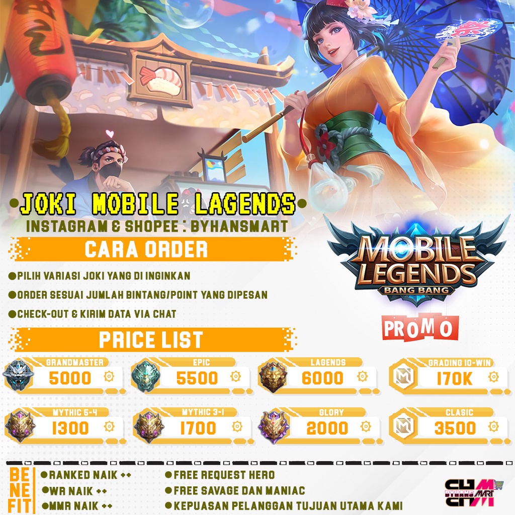 Jual POSTER MURAH JOKI RANK ML | Shopee Indonesia