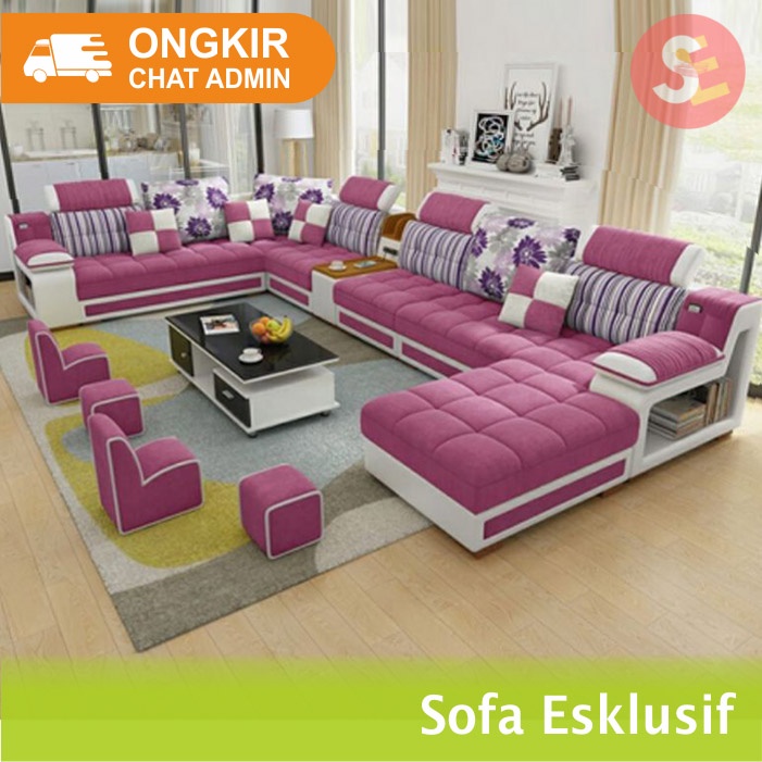 Jual SOFA UNIK | SOFA U EKSKLUSIF | SOFA U IMUT PREMIUM | Shopee Indonesia