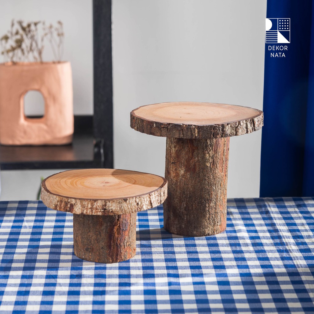 Jual Dekornata Rustic Wooden Pot Stand / Alas Pot / Tatakan Kayu ...