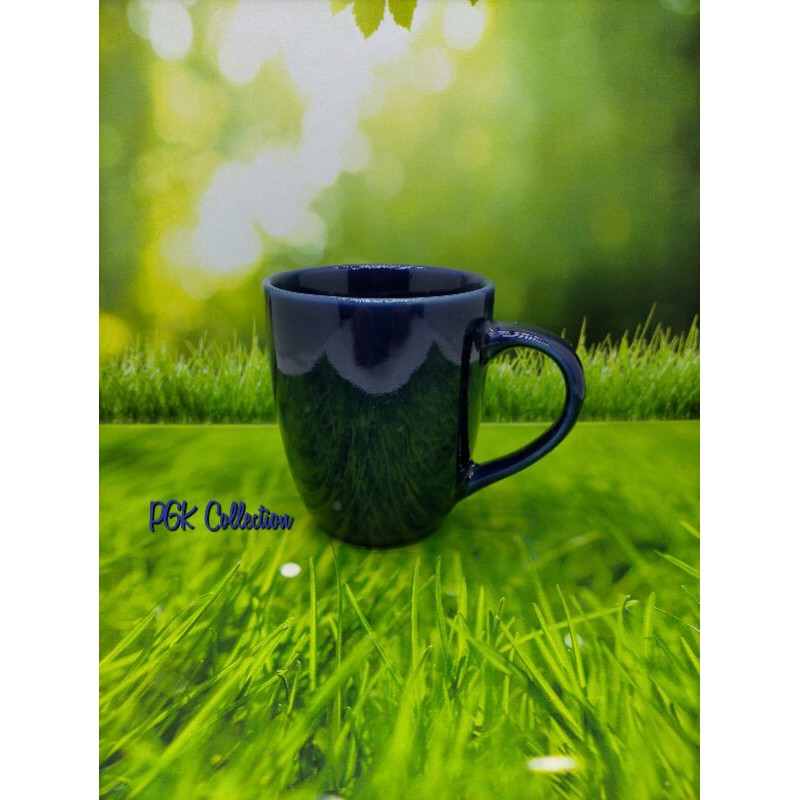 Jual Mug Keramik Corel Pelangi Cangkir Keramik Gelas Keramik Murah Biru ...