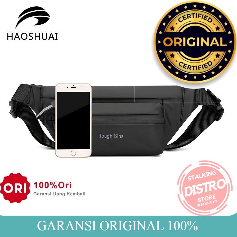 Jual Waist Bag Pria HAOSHUAI 3393 ORIGINAL Waist Bag Pria Tas Selempang Pria Waterproof | Shopee ...