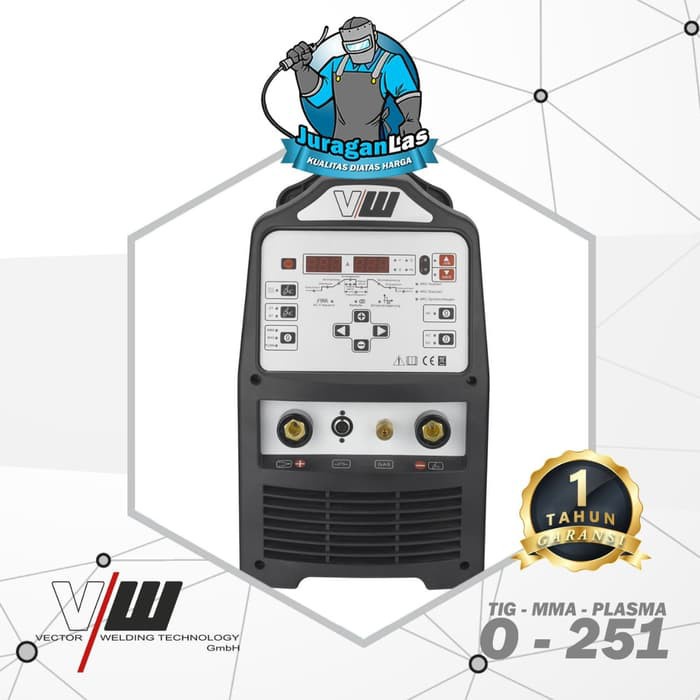 Jual Mesin Las TIG Pulse AC/DC + MMA + Plasma merk Vector tipe O-251 | Shopee Indonesia