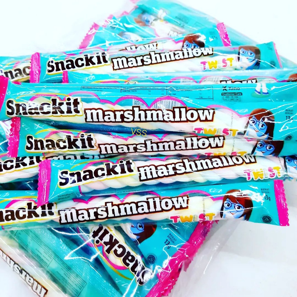 Jual SNACKIT MARSHMALLOW TWIST 11,5 GR X 10PCS | Shopee Indonesia