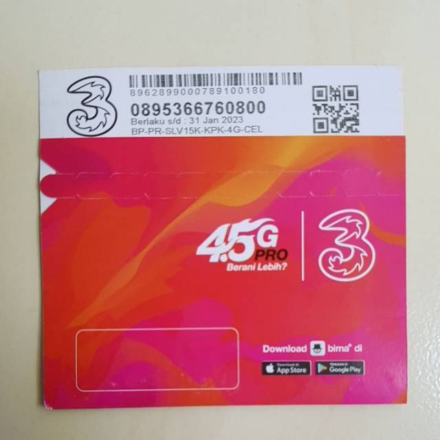 Jual KARTU PERDANA THREE 3 KPK TRI KOSONG | Shopee Indonesia
