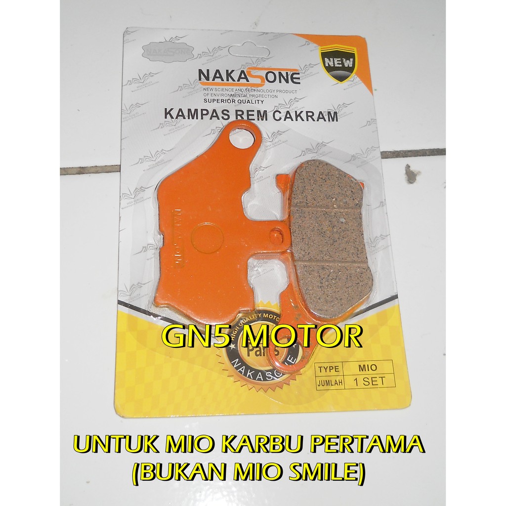 Jual DISC PAD DISCPAD KAMPAS REM CAKRAM DEPAN YAMAHA MIO LAMA KARBU ...