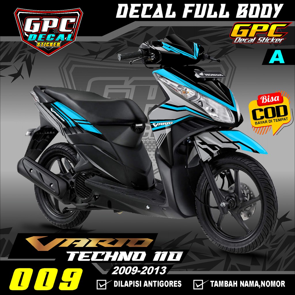 Jual Decal Sticker Honda Vario Techno 110 Fullbody 2009 2010 2011 2012 ...