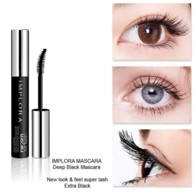 Jual Mascara Implora deep black - maskara implora - maskara waterproof ...
