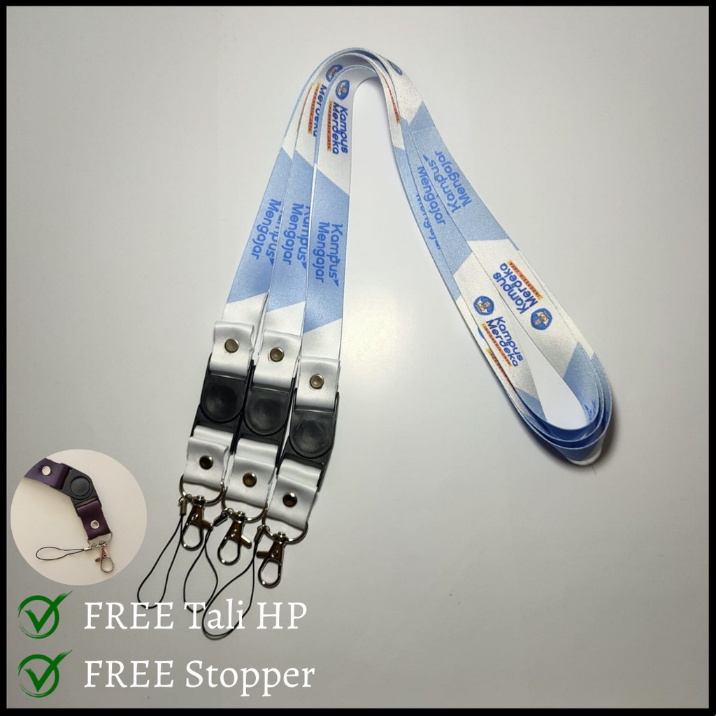 Jual [Kampus Merdeka] Tali Lanyard Custom / Custom Lanyard Name Tag ...