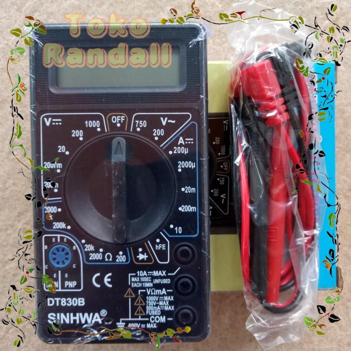 Jual Digital Multimeter Avo Meter Digital Multitester Pocket DT830B ...