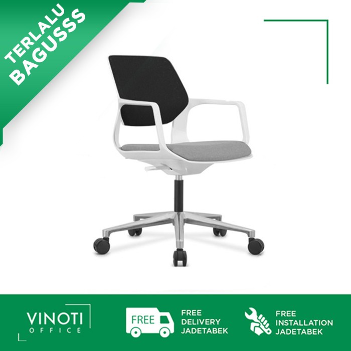 Jual Kursi Kerja / Belajar Vinoti Office Vila Hitam Abu Abu | Shopee ...