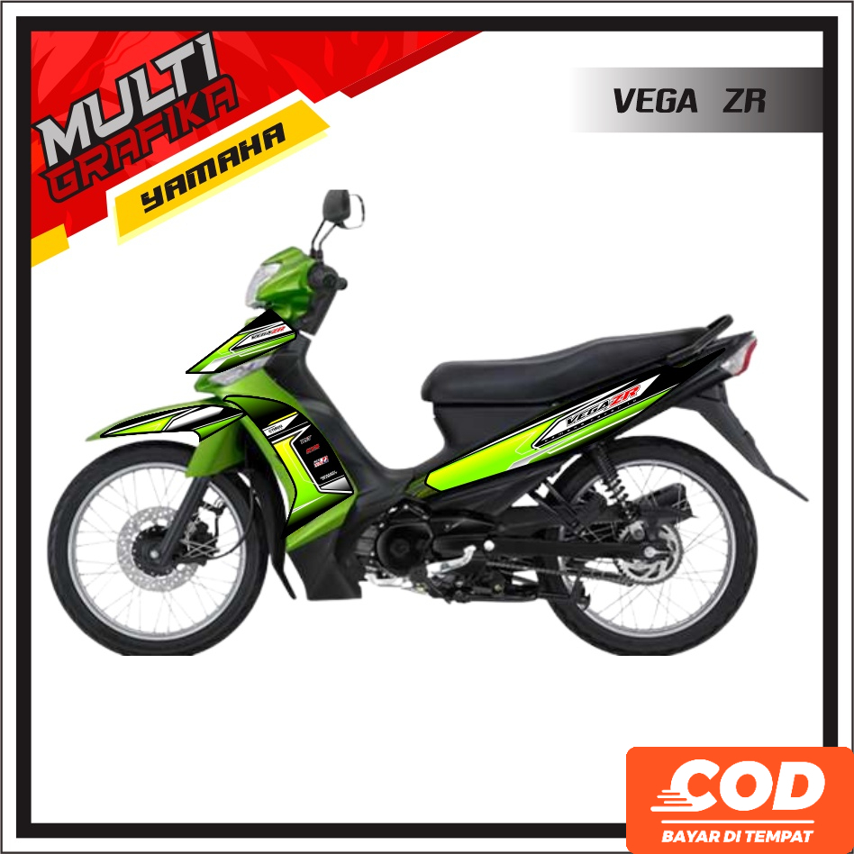 Jual Stiker Striping Dekal Motor YAMAHA VEGA ZR Series A, Decal Custom ...