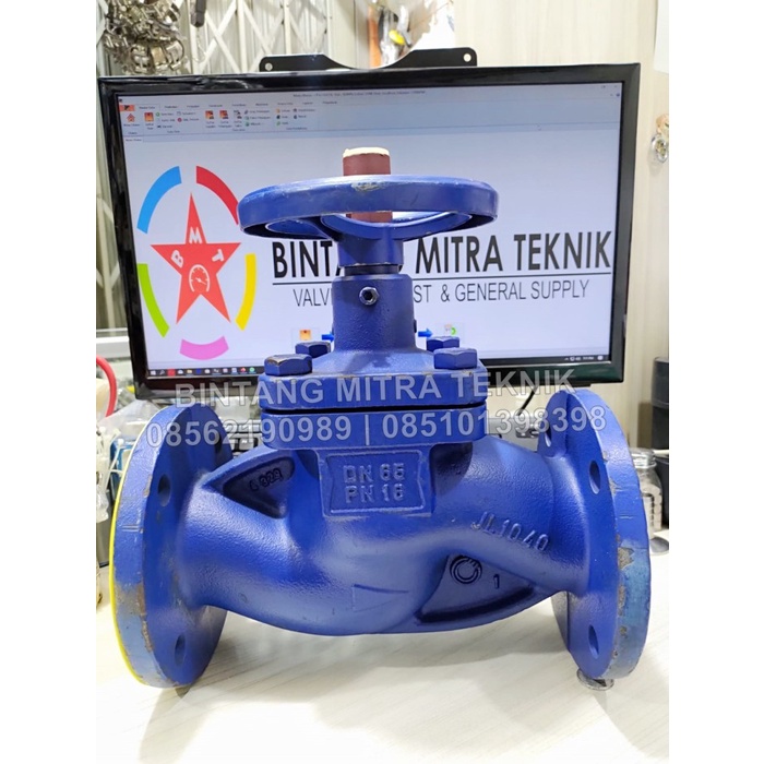 Jual GLOBE VALVE KSB BOA-H PN16 DN65 BELLOW SEALS 2 1/2" | Shopee Indonesia