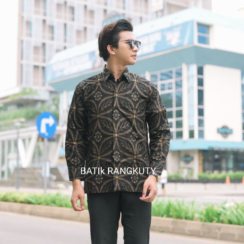 Jual BATIK PRIA LENGAN PANJANG KATUN BATU RADEN ORIGINAL | Shopee Indonesia