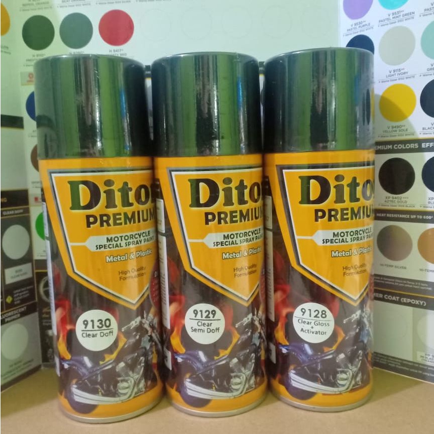 Jual DITON Premium Pilok Pilox Cat Semprot Clear / Pernis / Activator ...