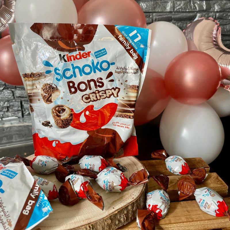Jual Kinder Schokobons Crispy Chocolate 2 / 5 Halal Kinder Joy Kinder ...