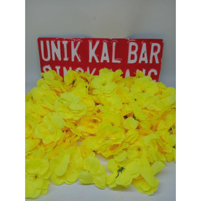 Jual BUNGA SAKURA MEIHUA KUNING IMLEK 3 LAPIS BESAR | Shopee Indonesia