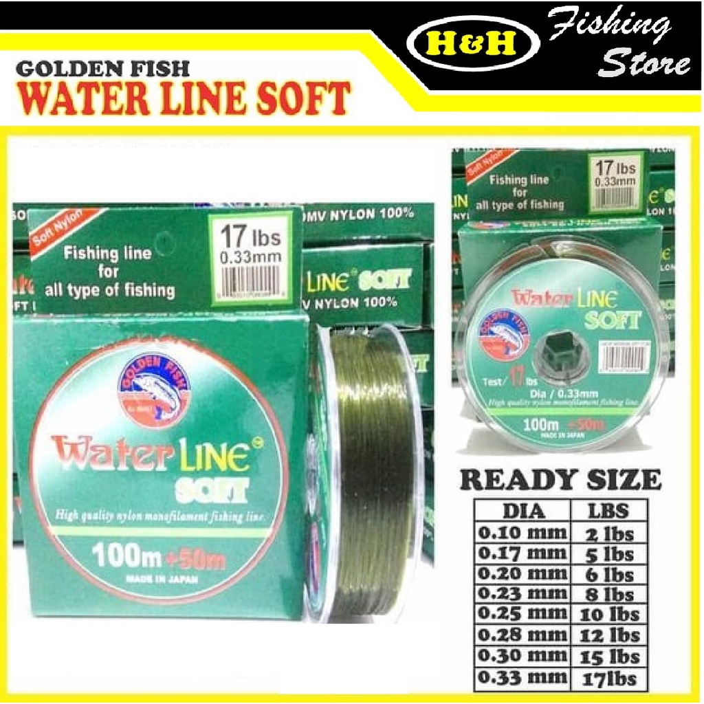 Jual Senar Golden Fish Water Line Hjau | Shopee Indonesia