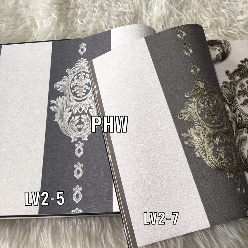 Jual Wallpaper Dinding Klasik Modern Garis Eropa Mewah La Vida | Shopee Indonesia