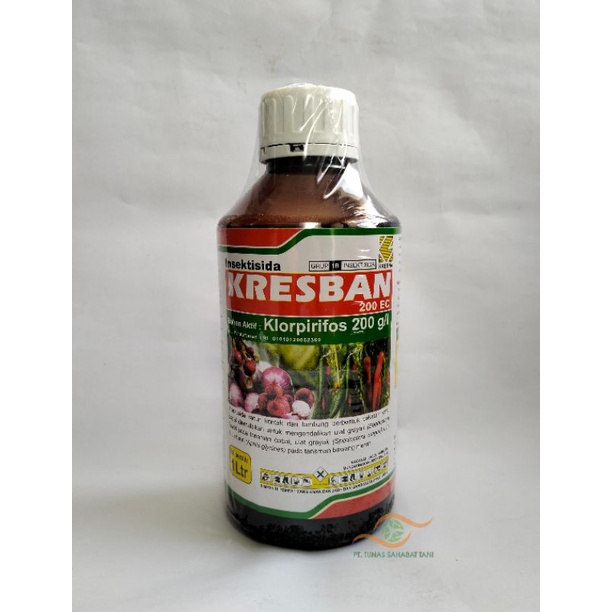 Jual INSEKTISIDA KRESBAN 200EC 100ML/500ML/1LT - Pengendali Hama Ulat ...