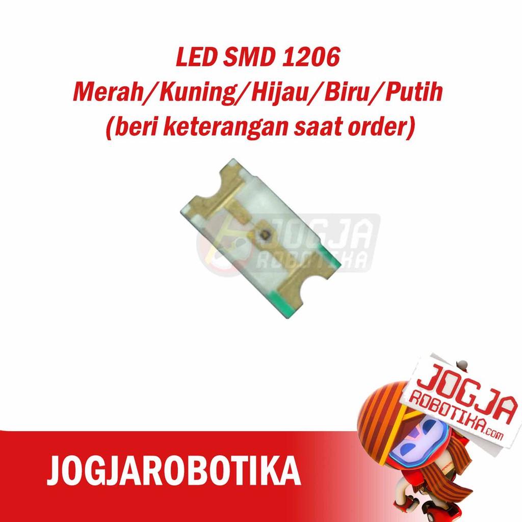 Jual LED SMD 1206 Merah/Kuning/Hijau/Biru/Putih (beri keterangan saat order) | Shopee Indonesia