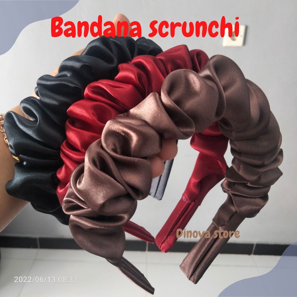 Jual BANDANA SCRUNCHIE NAGITA SLAVINA/BANDO KOREA | Shopee Indonesia