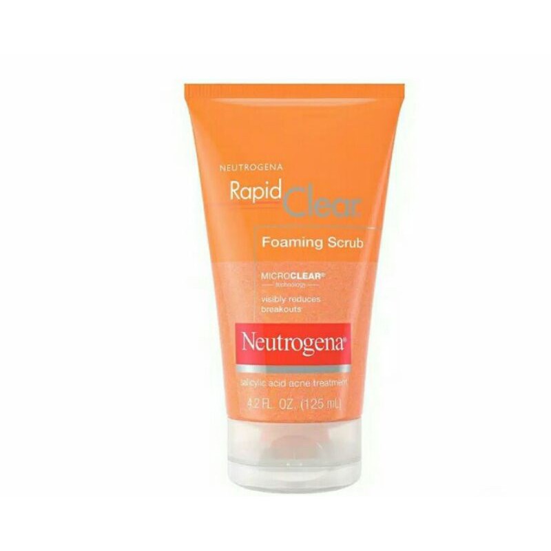 Jual Neutrogena Rapid Clear Foaming Scrub Microclear 125ml | Shopee ...