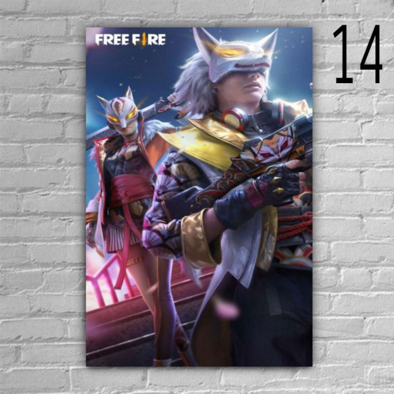 Jual POSTER DINDING FREE FIRE 1-20/TANPA BINGKAI. | Shopee Indonesia