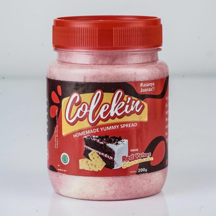 Jual Selai Roti Colekin Rasa Red Velvet Cheesecake 200 Gr | Shopee ...