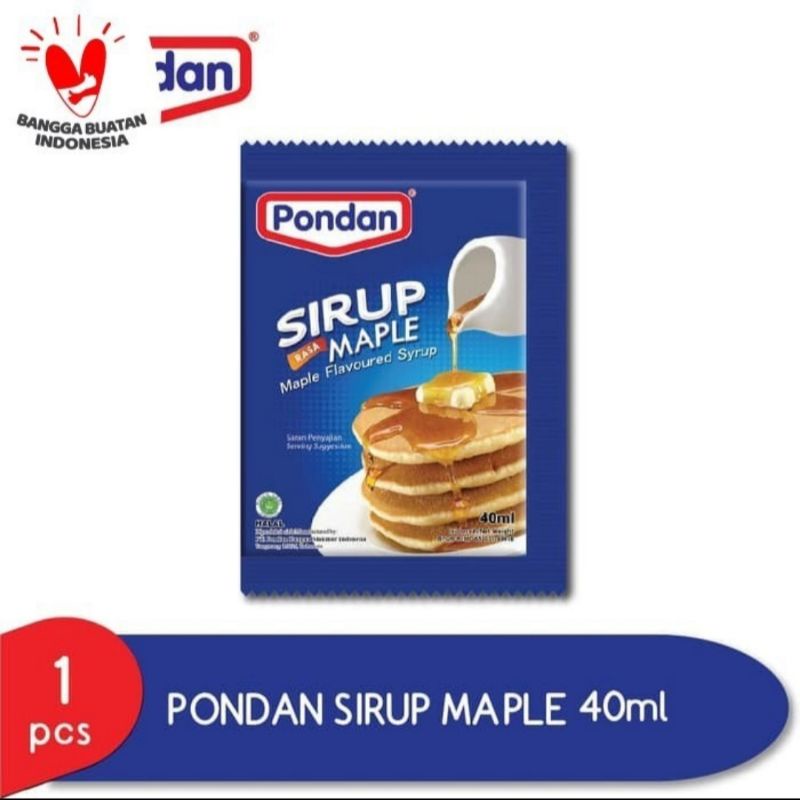Jual PONDAN Syrup Maple Pouch 40ml | Shopee Indonesia