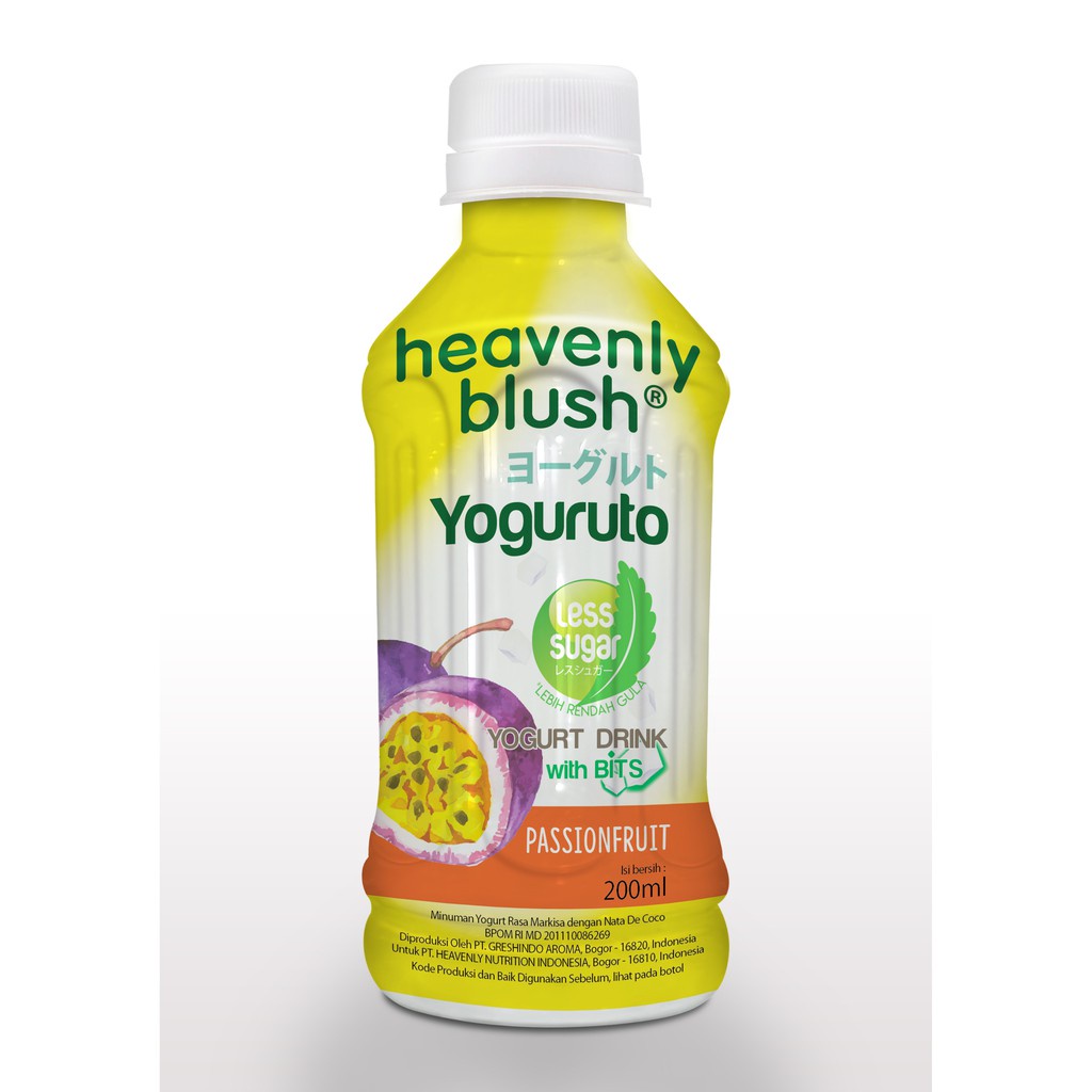 Jual HEAVENLY BLUSH YOGURUTO PASSION FRUIT 200ML | Shopee Indonesia