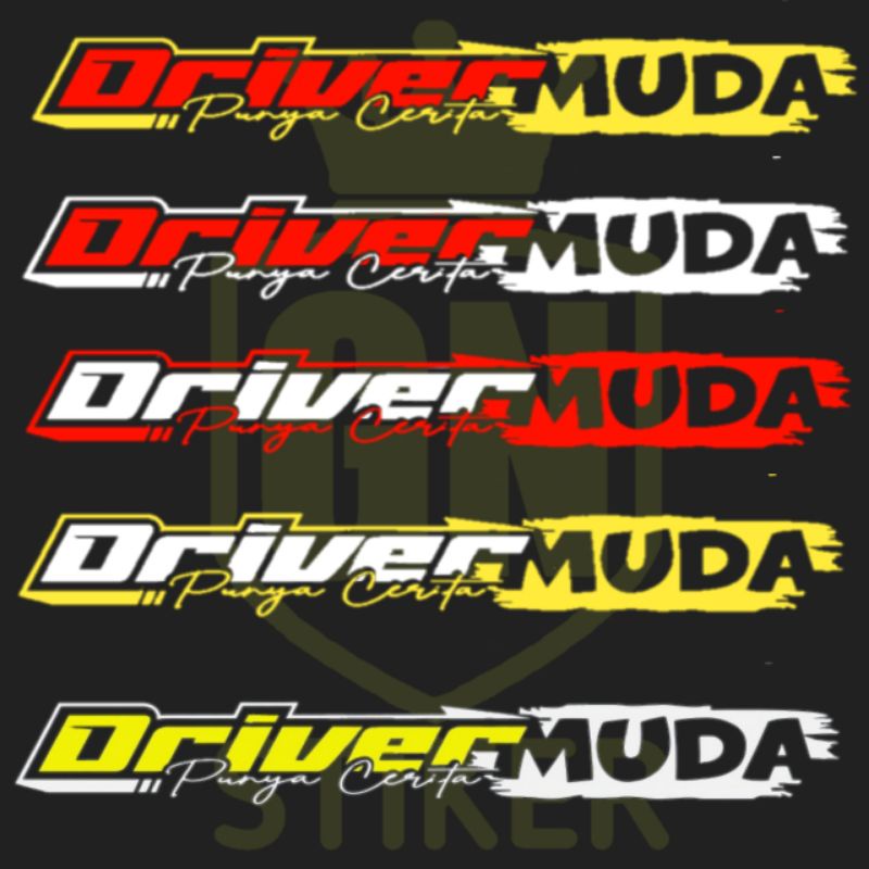 Jual STIKER CUTTING DRIVER MUDA PUNYA CERITA WARNA BAGUS BUAT KACA ...