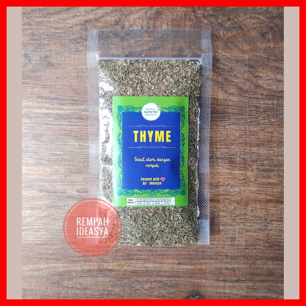Jual Dried THYME Leaves Daun Timi Kering Impor Bumbu kering MPASI herbs ...