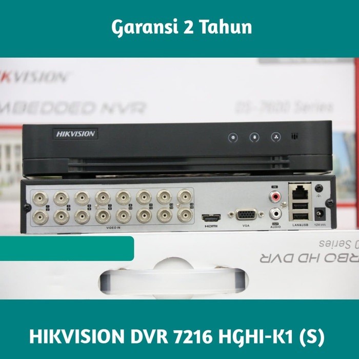 Jual DVR HIKVISION 2MP 16 CHANNEL DS-7216HGHI-K1(s) | Shopee Indonesia