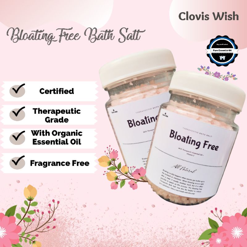 Jual Clovis Wish Bloating Free BATH SALT Bomb Therapeutic Essential Oil ...