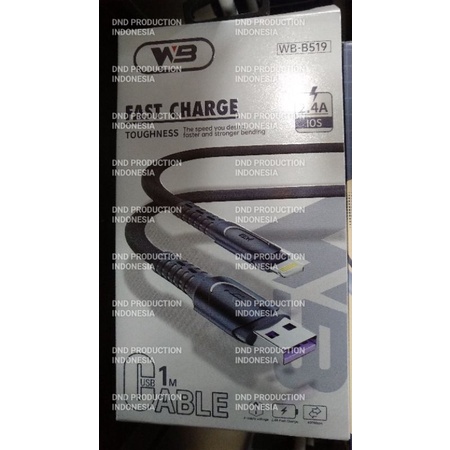 Jual WB-B519 Fast Charge Ios Cable | Shopee Indonesia