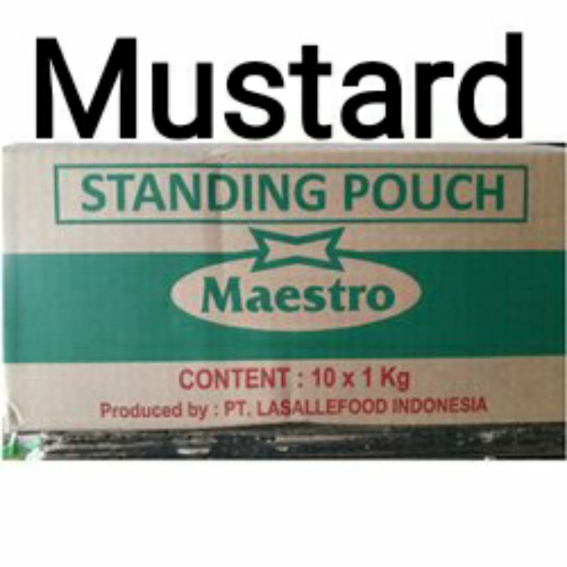 Jual Maestro Mustard 10 pcs x 1 kg Per Dus | Shopee Indonesia