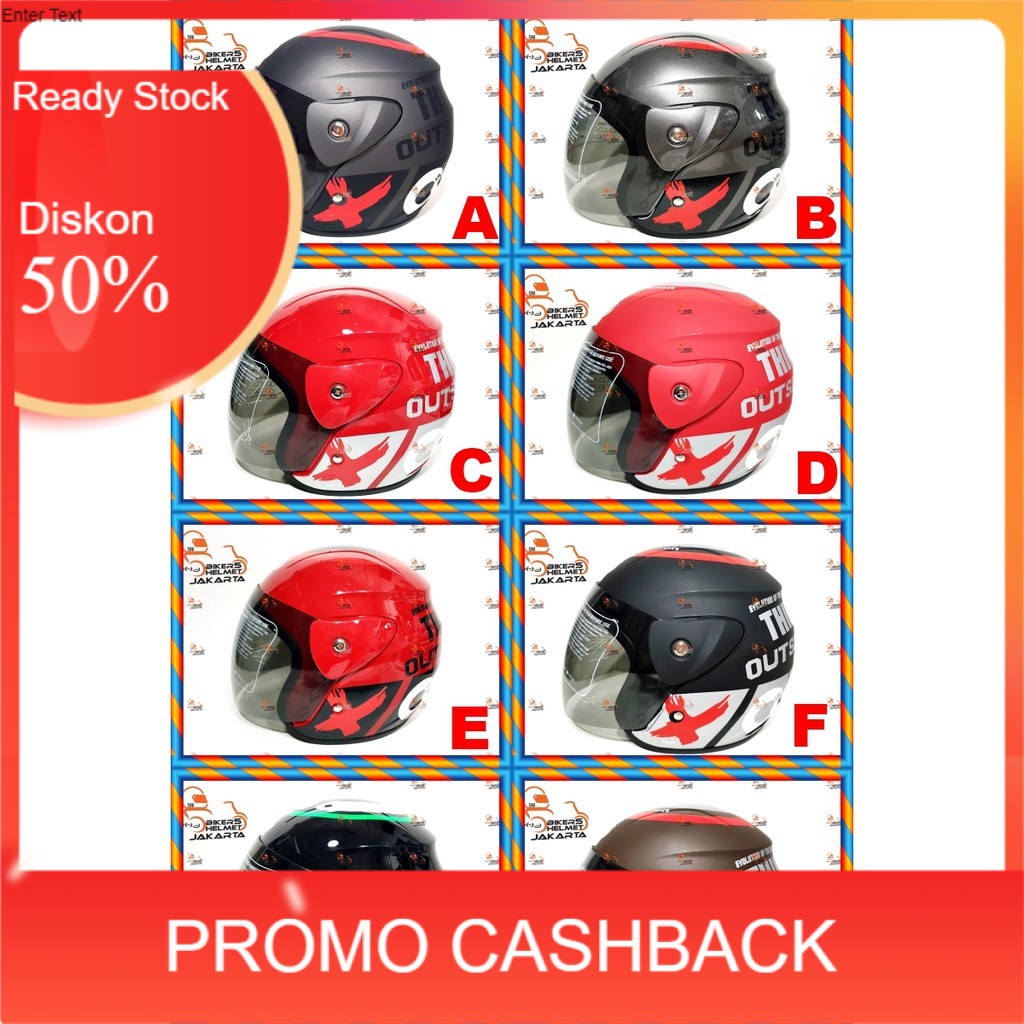 Jual Helm MODEL GM LORENZO OUTSIDE HELM HELEM HALF FACE IJIN SNI RESMI ...