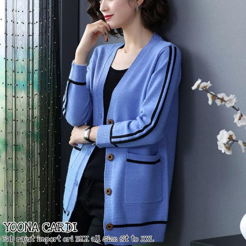 Jual Jakett Cardigann Sweaterr BTS Korea Rajut Import Jumbo Polos List ...