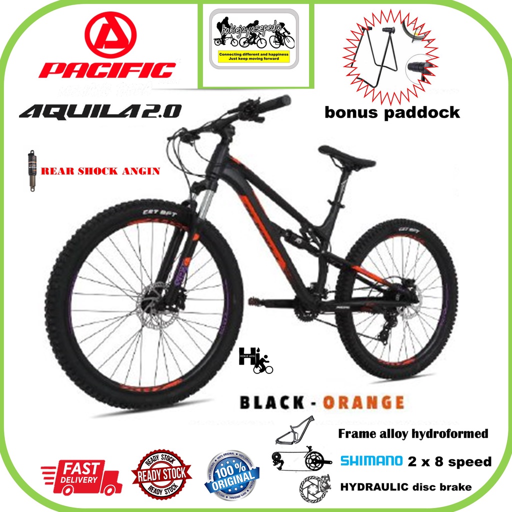 Jual Sepeda Gunung 27,5" PACIFIC AQUILA FULL SUSPENSION rear shock ...