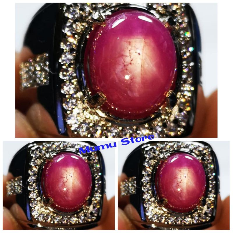 Jual NATURAL BATU RUBY STAR BURMA KRYSTAL | Shopee Indonesia