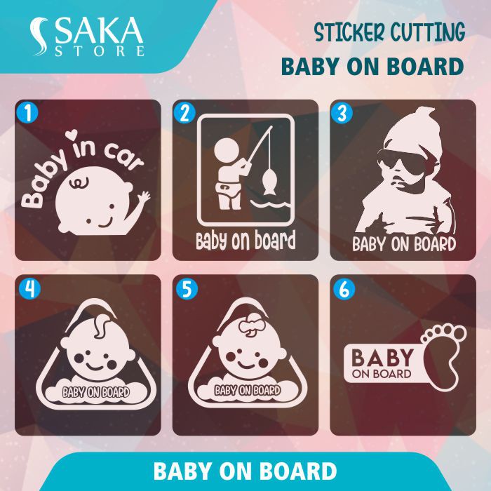 Jual Sticker Cutting Baby On Board / Stiker Baby Onboard | Shopee Indonesia