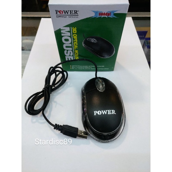 Jual Mouse Power OPTIC 800dpi | Shopee Indonesia