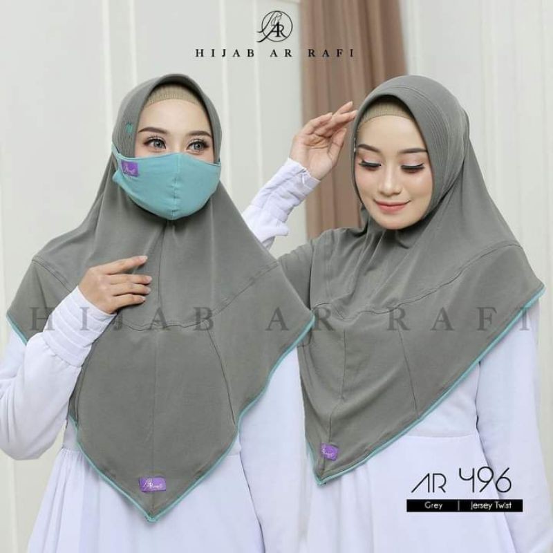 Jual Jilbab hijab kerudung bergo instan terbaru 2021 Arrafi Ar 496 ...
