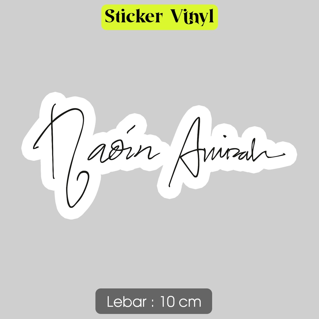 Jual Stiker Nadin Amizah Sticker Vinyl Indie Satuan Bahan Anti Air ...