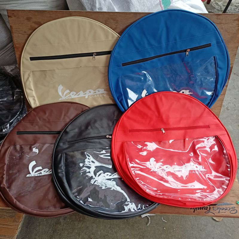 Jual Cover ban serep sarung ban serep vespa ring 10 dan ring 8 model ...