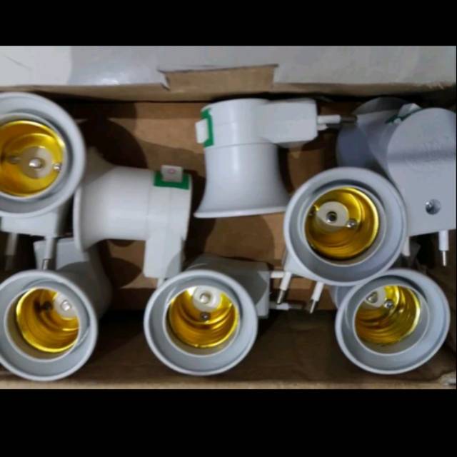 Jual Fiting fitting lampu tidur kap lampu e27 plus switch on off ...
