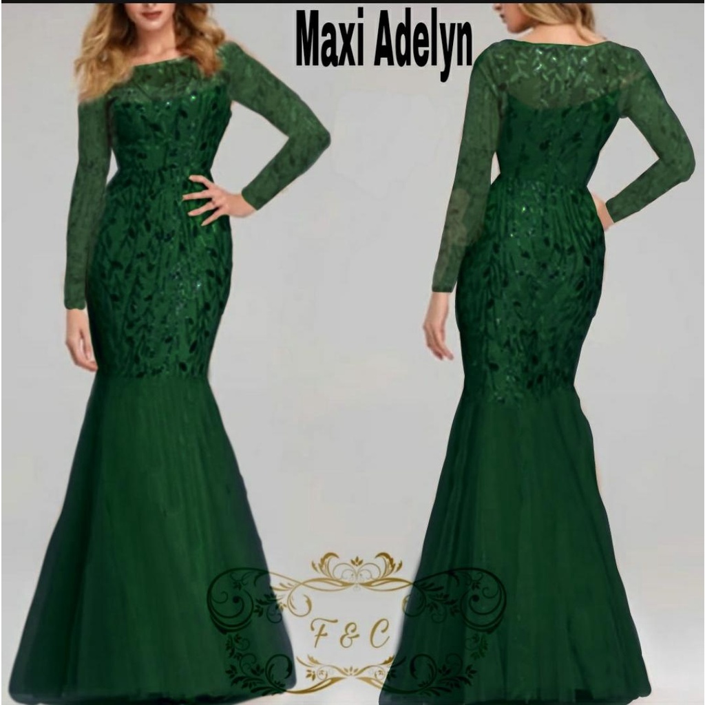 Jual Maxy duyung mutiara/ Mermaid dress / Adelyn / longdress pesta ...